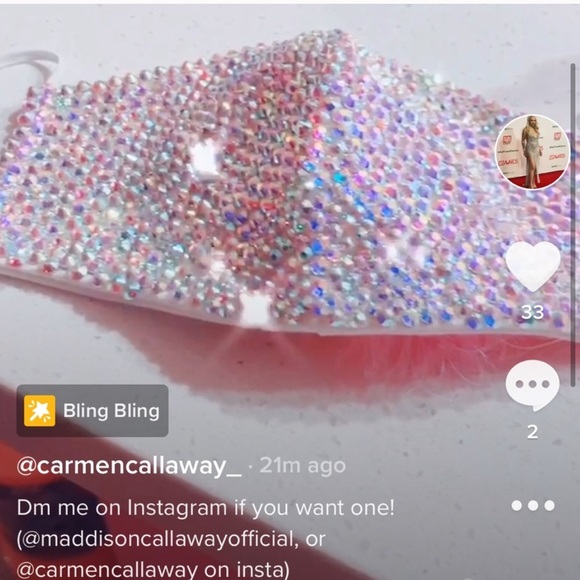 Swarovski | Accessories | Handmade Swarovski Crystal Face Mask | Poshmark